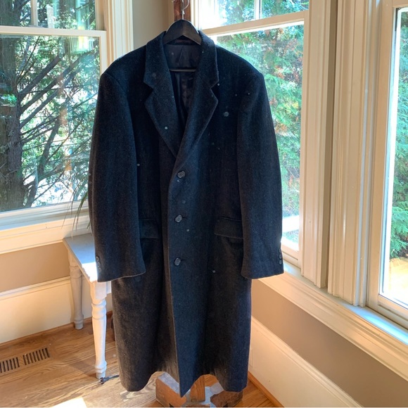 Cerruti 1881 | Jackets & Coats | Nino Cerruti Mens Black Wool Long ...